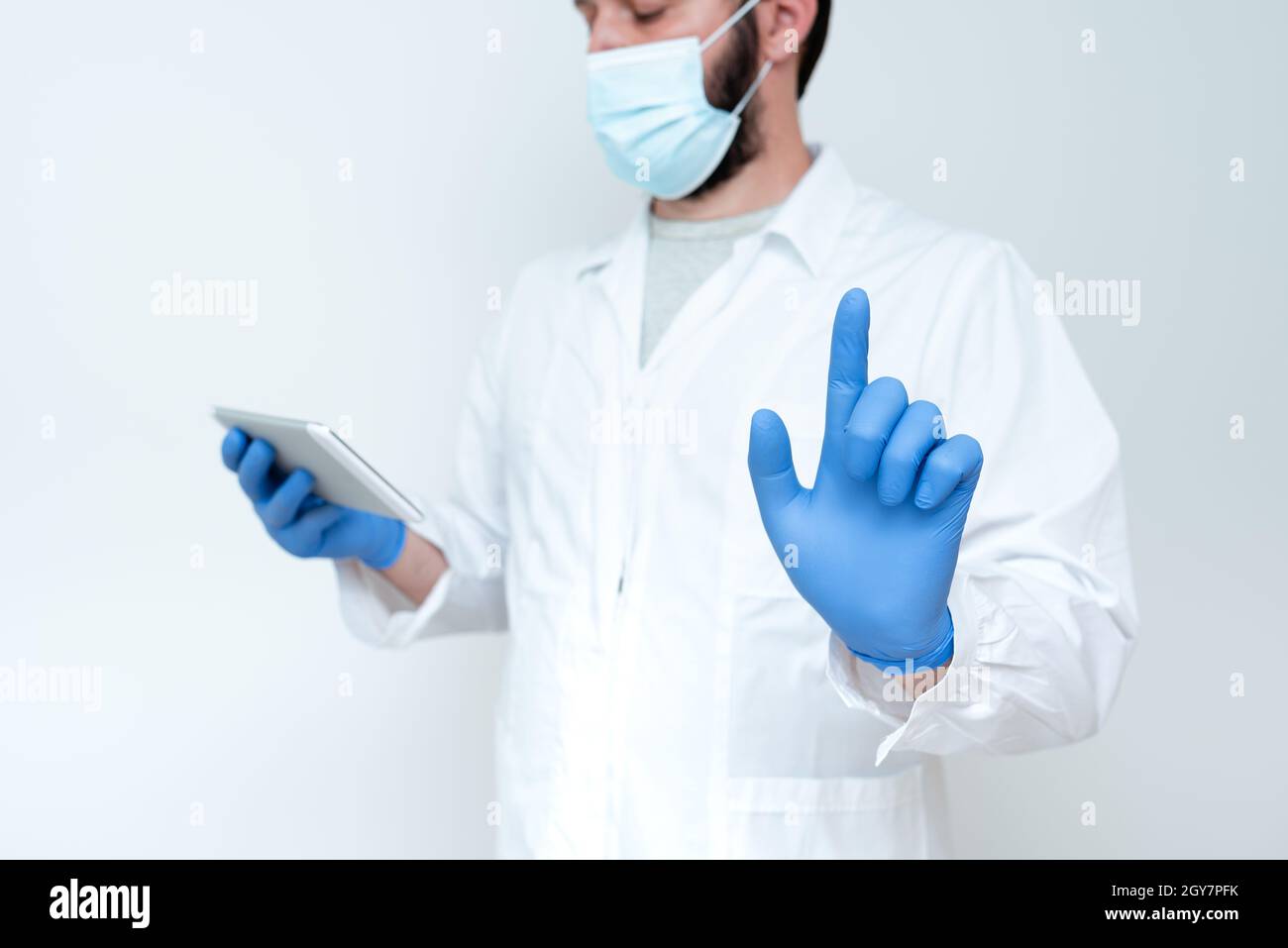 Doctor Explaining Medical Terms, Scientist Teaching Laboratory Safety ...