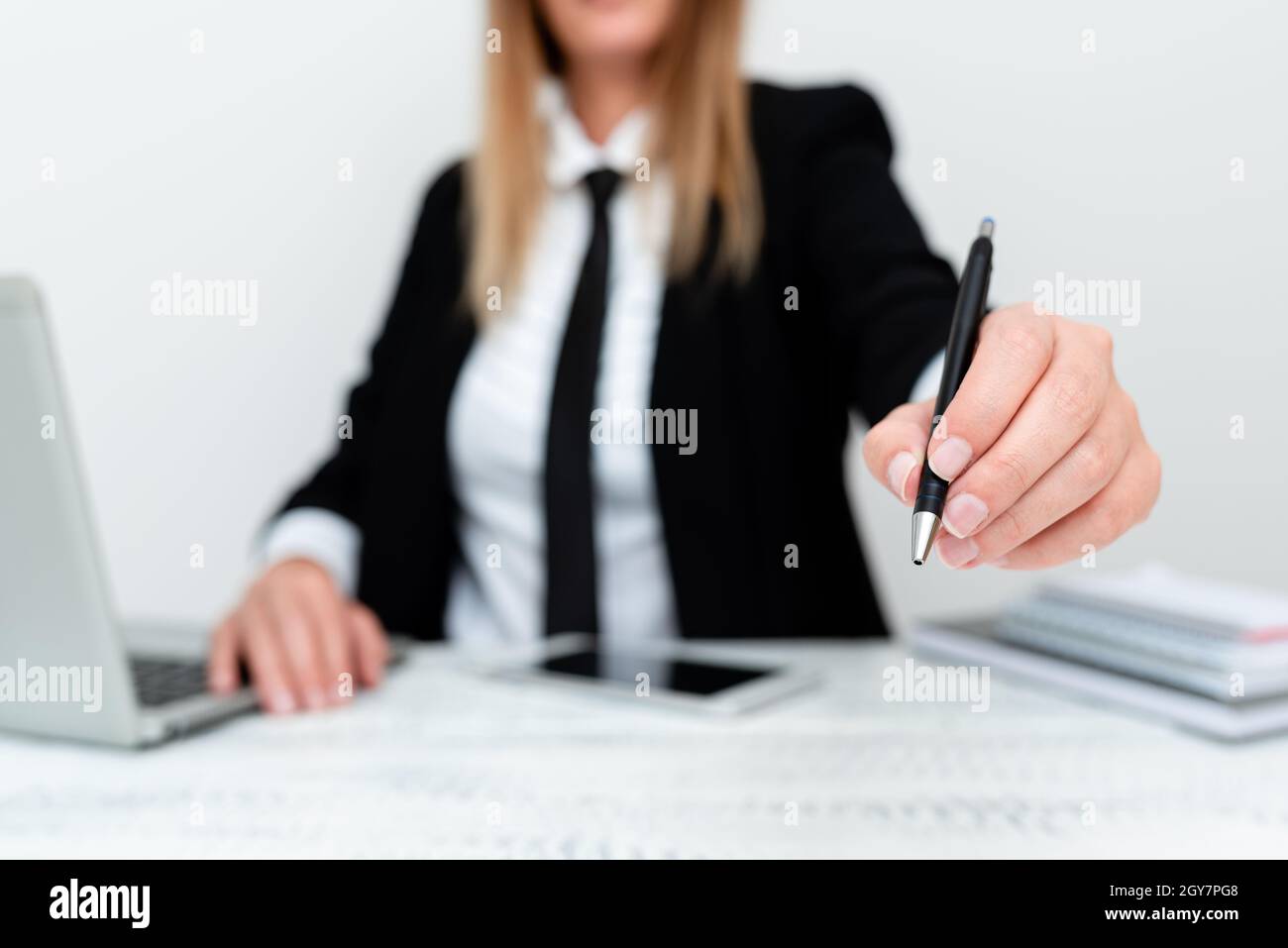 Explaining Company Problem, Abstract Providing Dispute Solutions Stock ...
