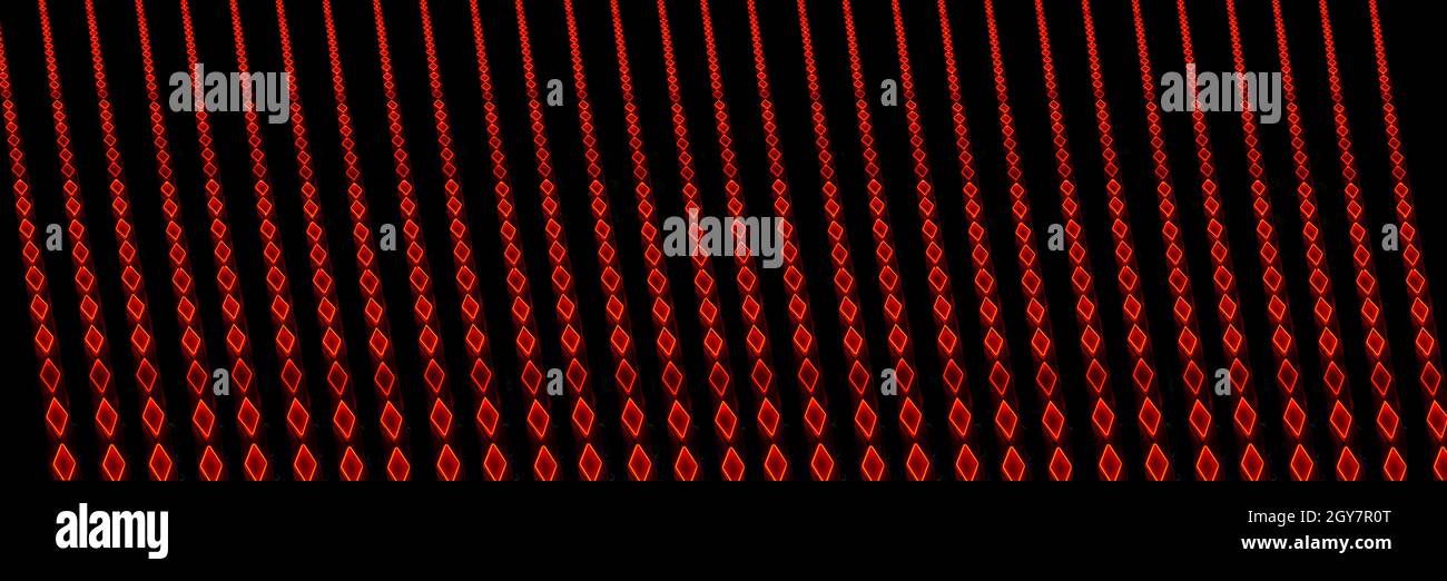 Photo Composite Neon Building Elements Red Diamonds Stock Photo - Alamy