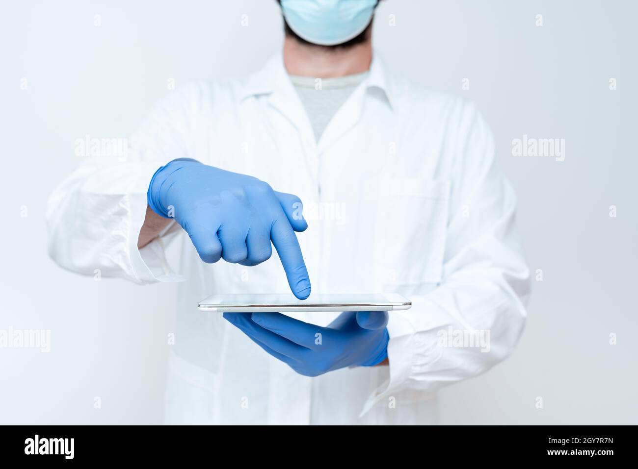 Doctor Explaining Medical Terms, Scientist Teaching Laboratory Safety ...