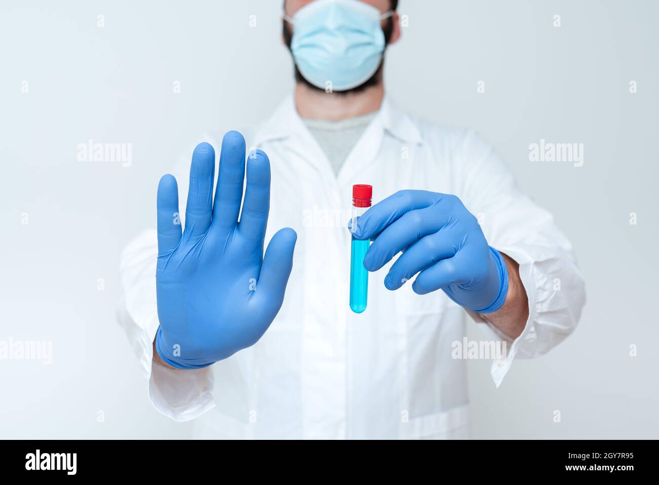 Doctor Analyzing New Medicine, Scientist Presenting Medical Research ...