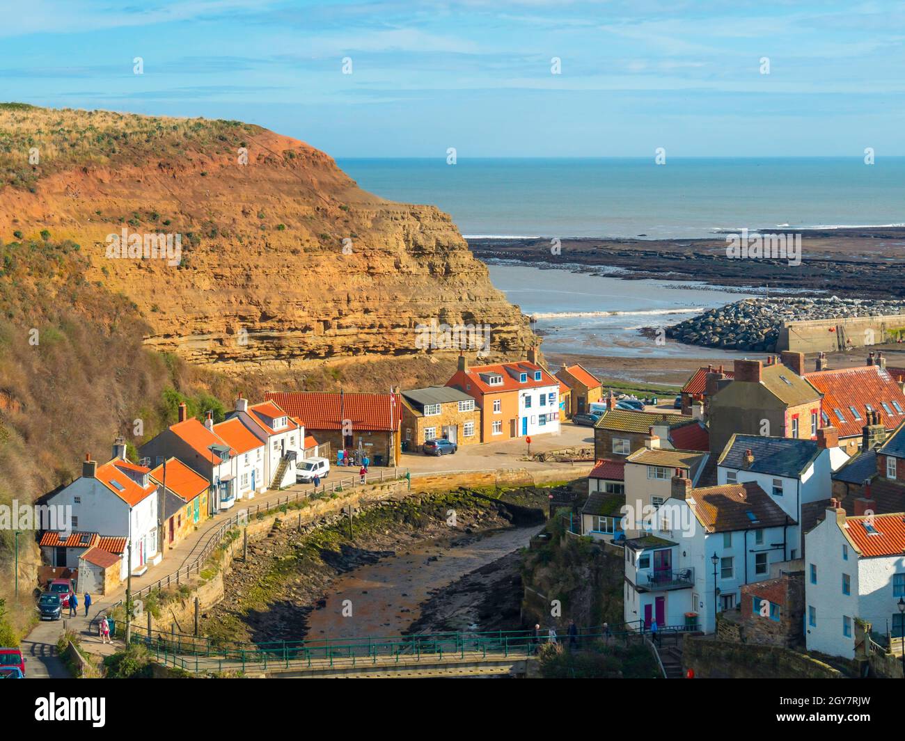 Footbridge over roxby beck hi-res stock photography and images - Alamy