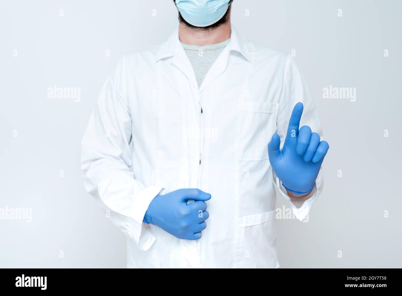 Doctor Explaining Medical Terms, Scientist Teaching Laboratory Safety ...