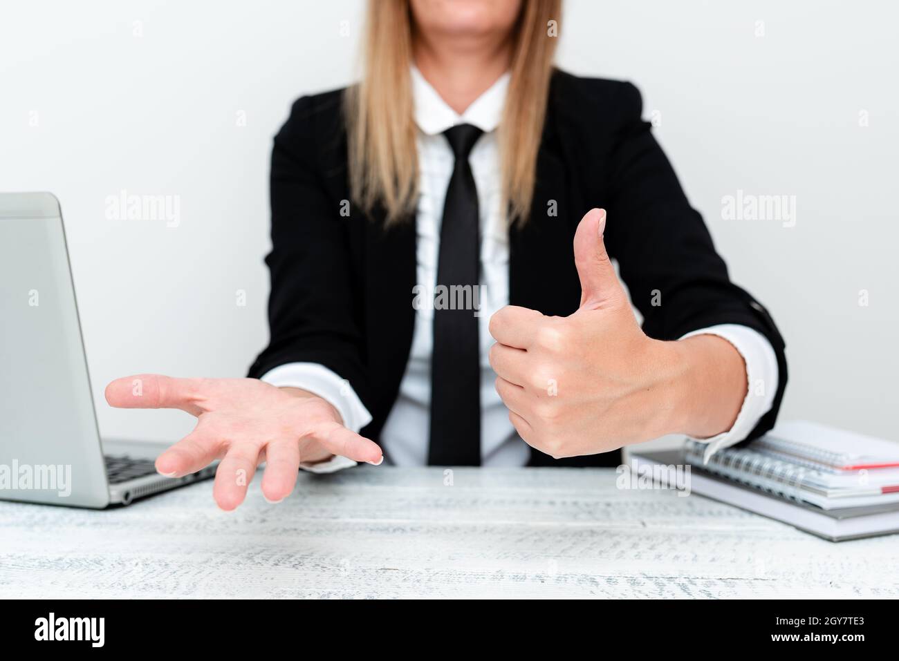 Explaining Company Problem, Abstract Providing Dispute Solutions Stock ...