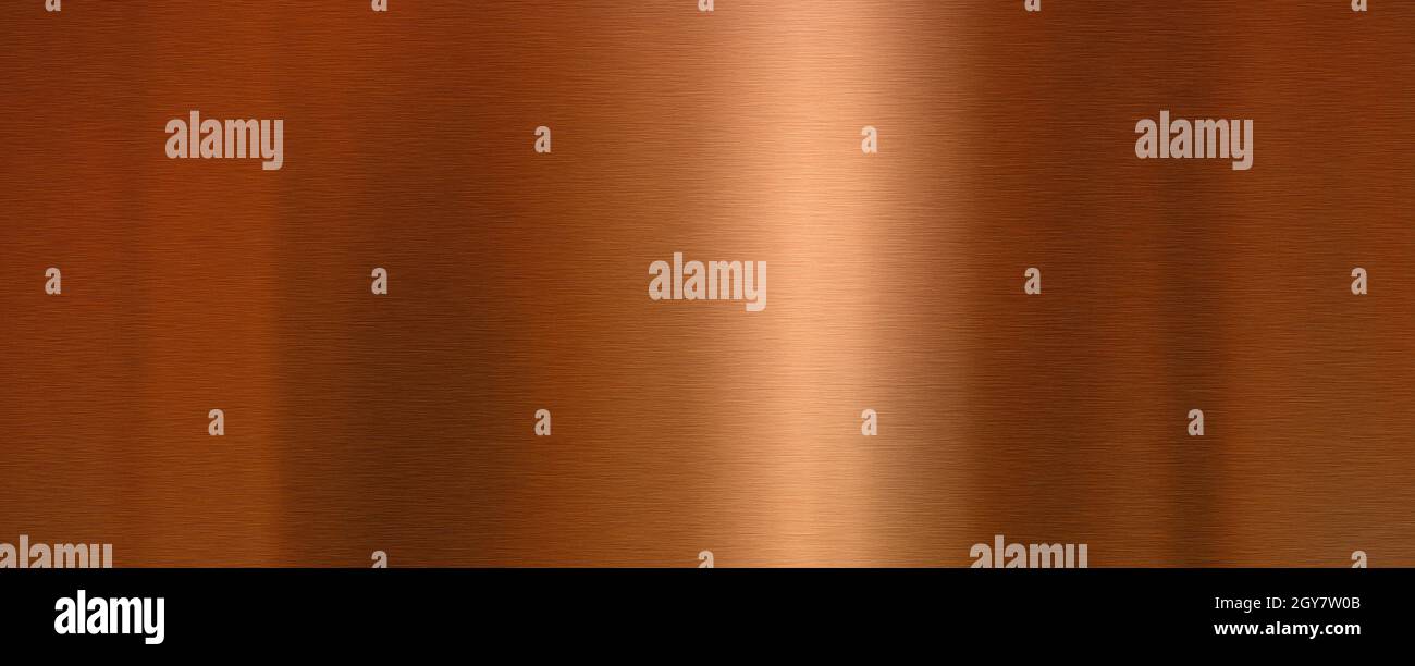 Shiny brushed copper surface. Metallic texture background with shiny ...