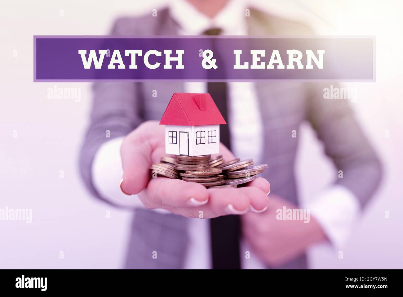 Hand writing sign Watch And Learn, Business overview demonstrating an ...