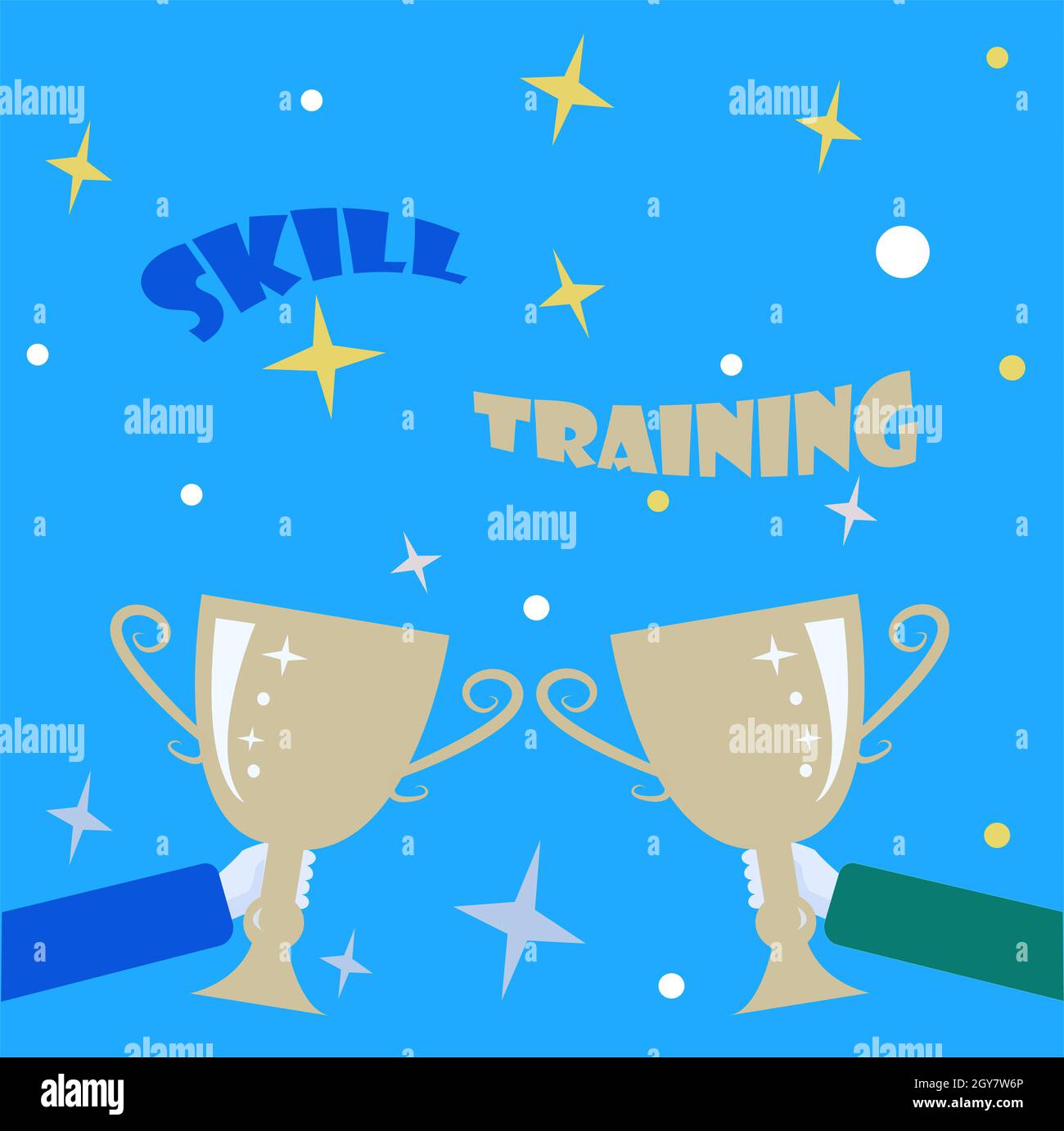 Conceptual display Skill Training, Business showcase designed to gain ...