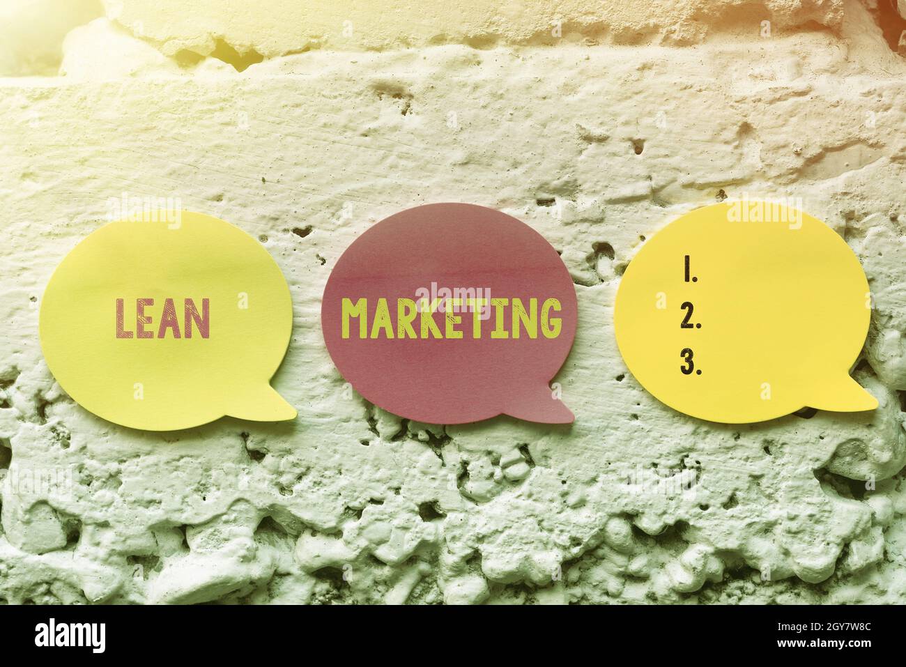 Text sign showing Lean Marketing, Word Written on in charge of testing ...