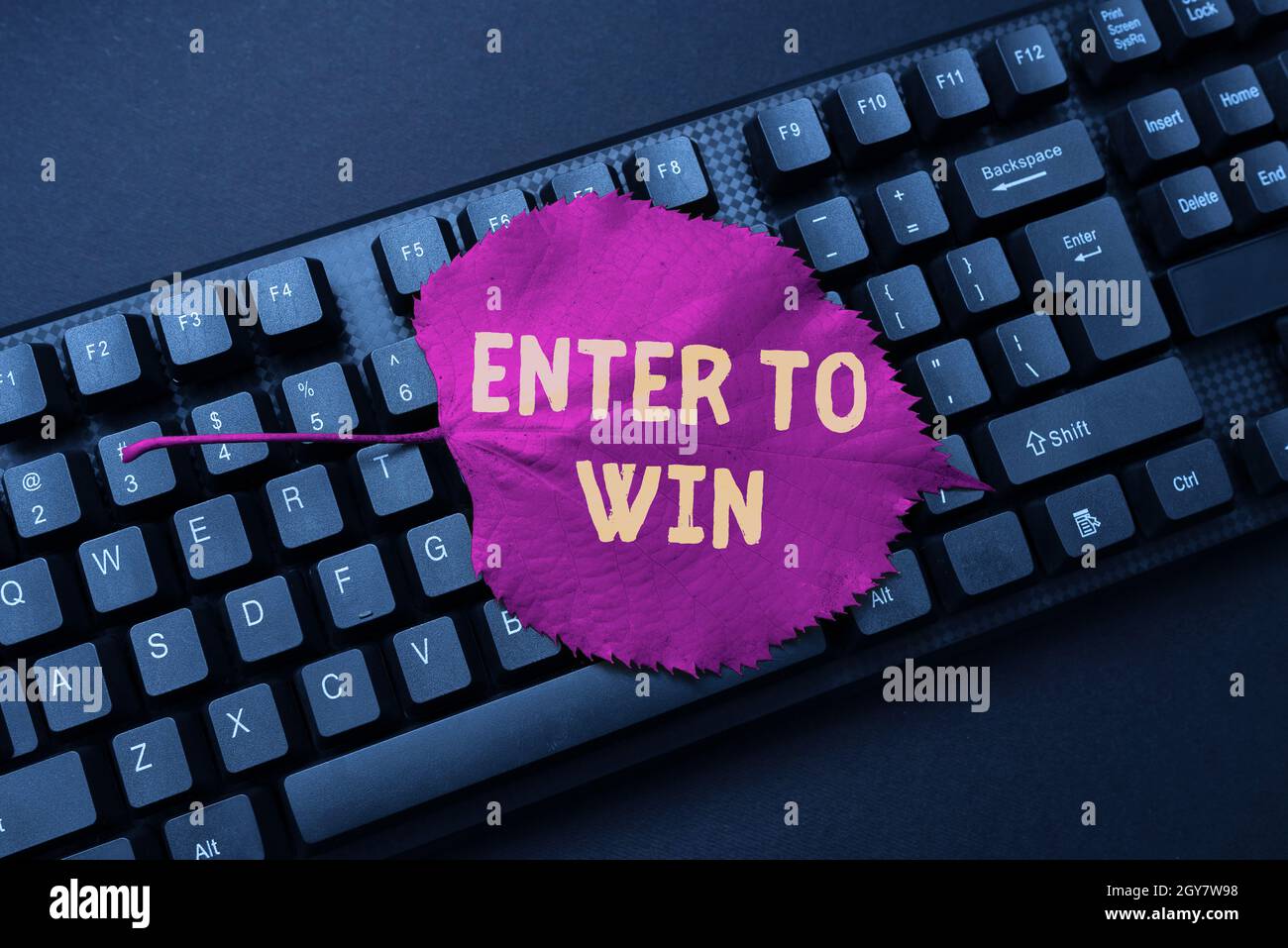 Sign displaying Enter To Win, Word Written on exchanging something ...