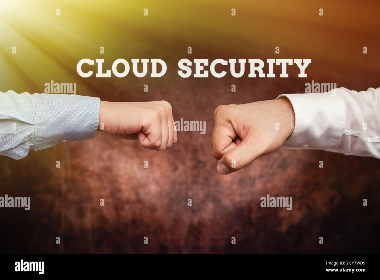 Handwriting Text Cloud Security Word Written On Imposing A Secured