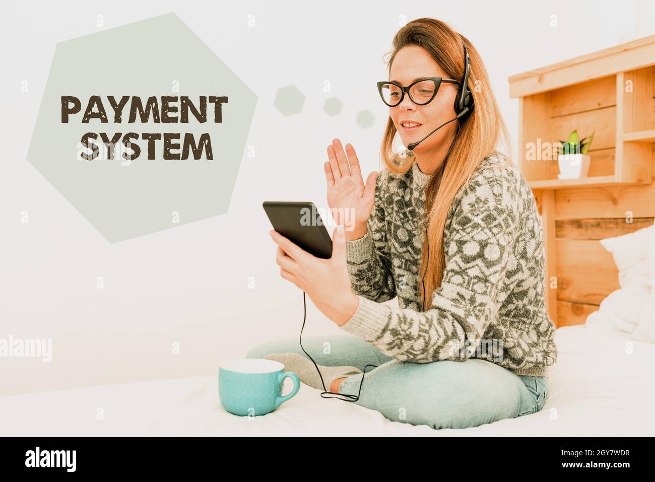 Sign displaying Payment System, Business showcase different transaction ...