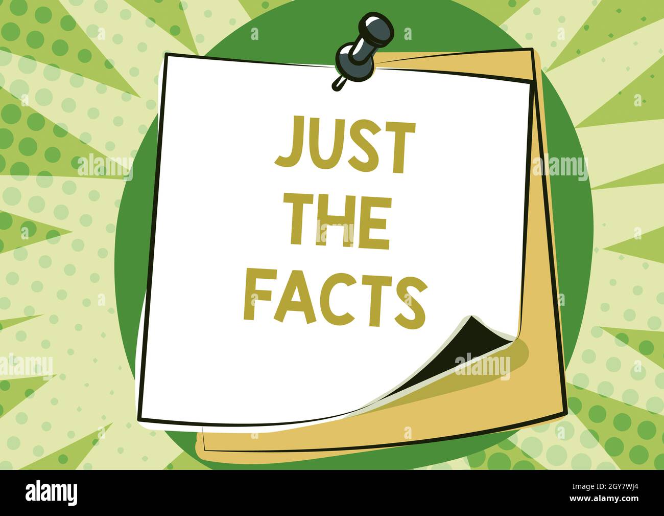 Text caption presenting Just The Facts, Business overview to have the ...