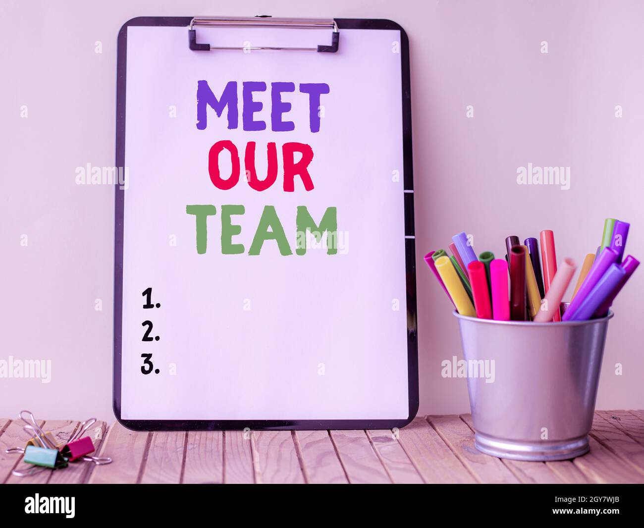Writing displaying text Meet Our Team, Conceptual photo introducing ...