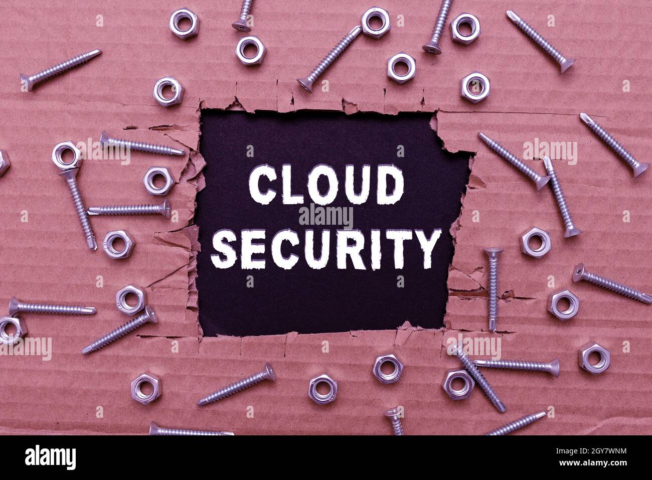 Text Showing Inspiration Cloud Security Business Concept Imposing A Secured System Of Existing