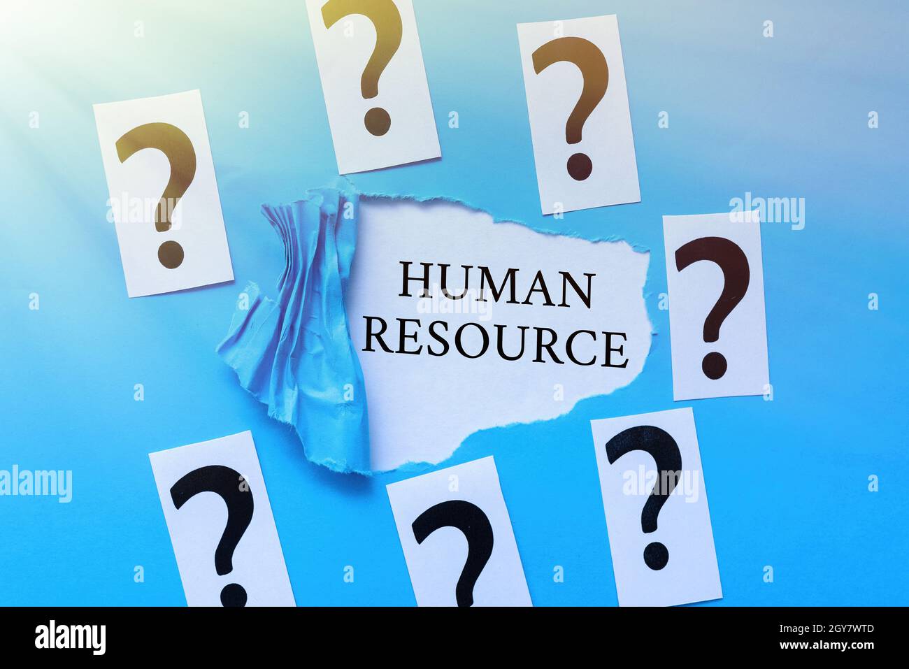 Handwriting text Human Resource, Business showcase a critical ...