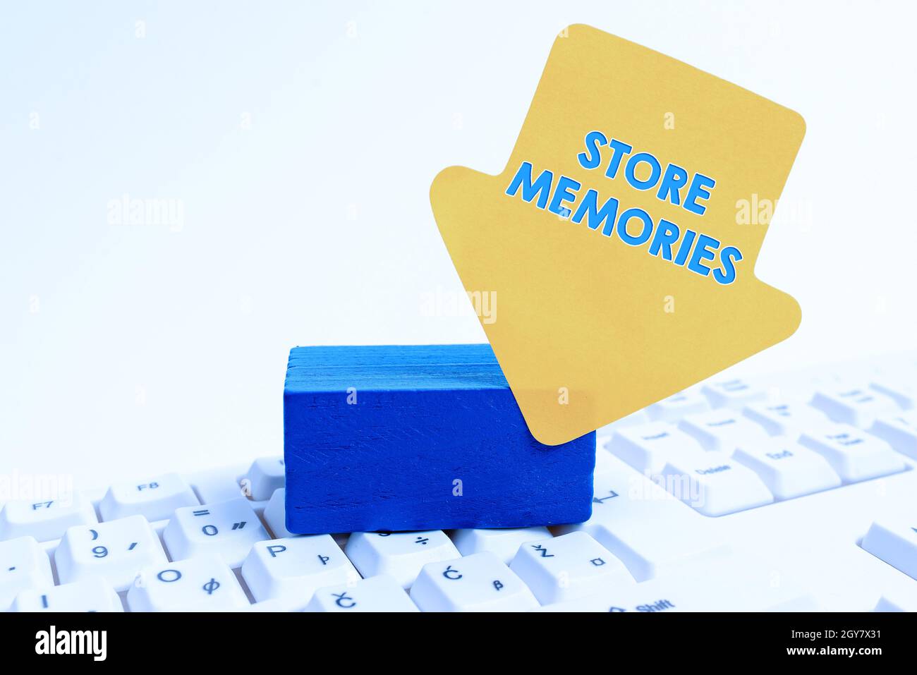 Text caption presenting Store Memories, Business idea a process of ...