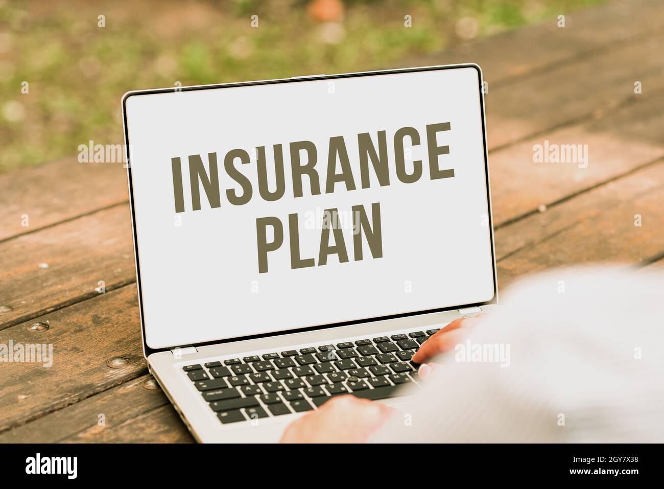 Conceptual caption Insurance Plan, Word Written on includes the risk ...