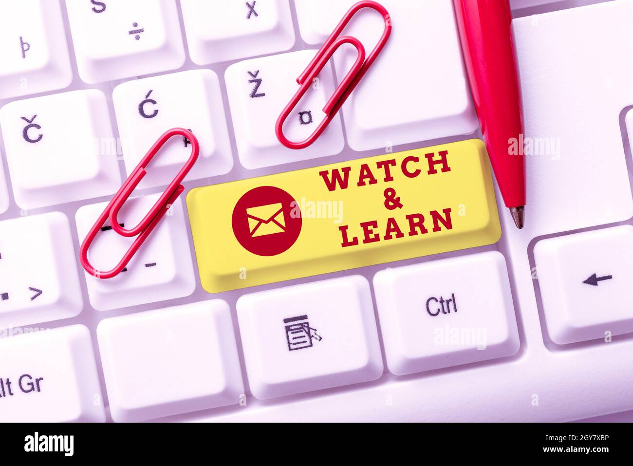 Inspiration showing sign Watch And Learn, Business overview ...