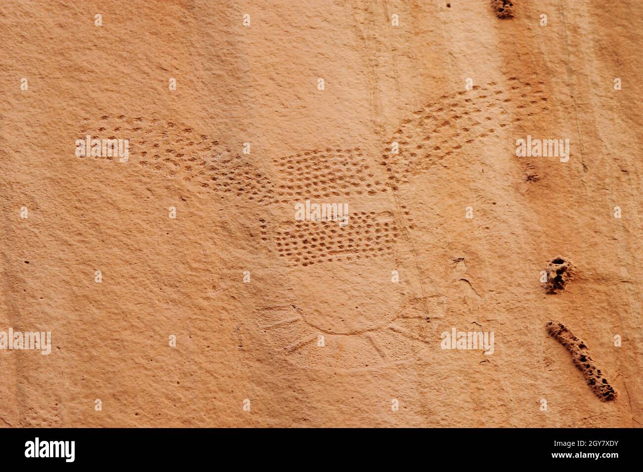 Ancient rock art in the southwest Stock Photo - Alamy