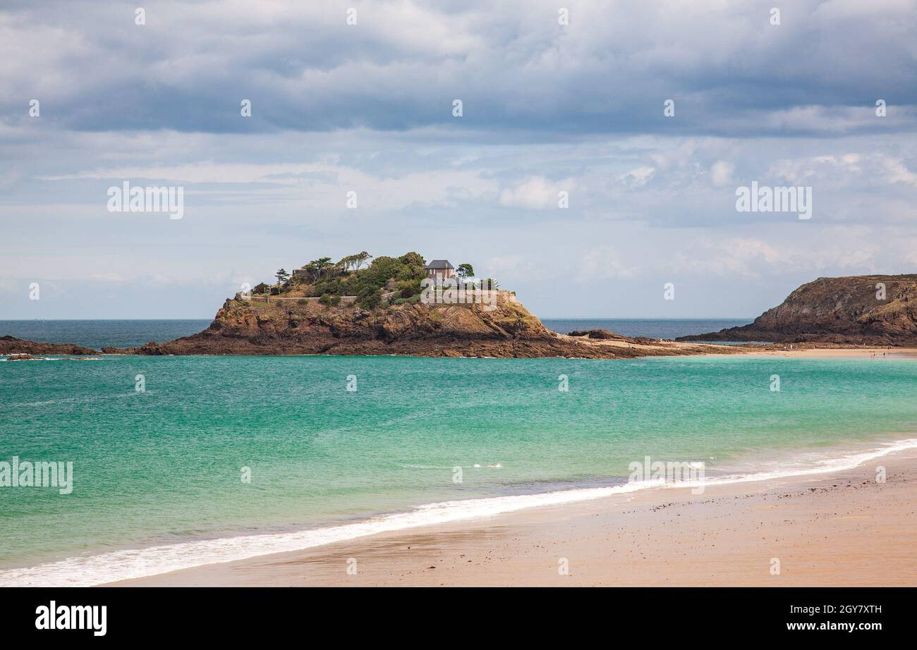 The Fort du Guesclin, built on an island off Brittany's emerald coast ...
