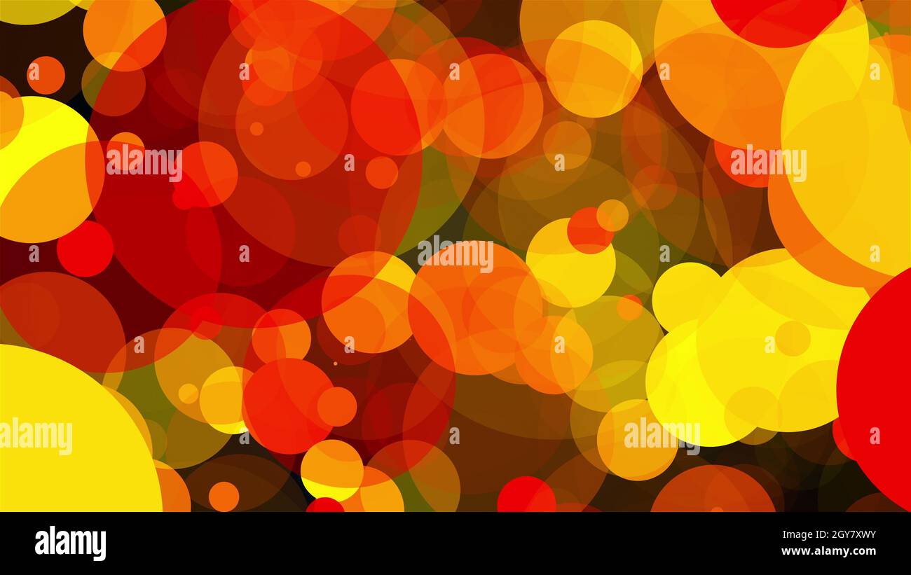 Abstract multicolored backdrop with many of big transparent circles ...