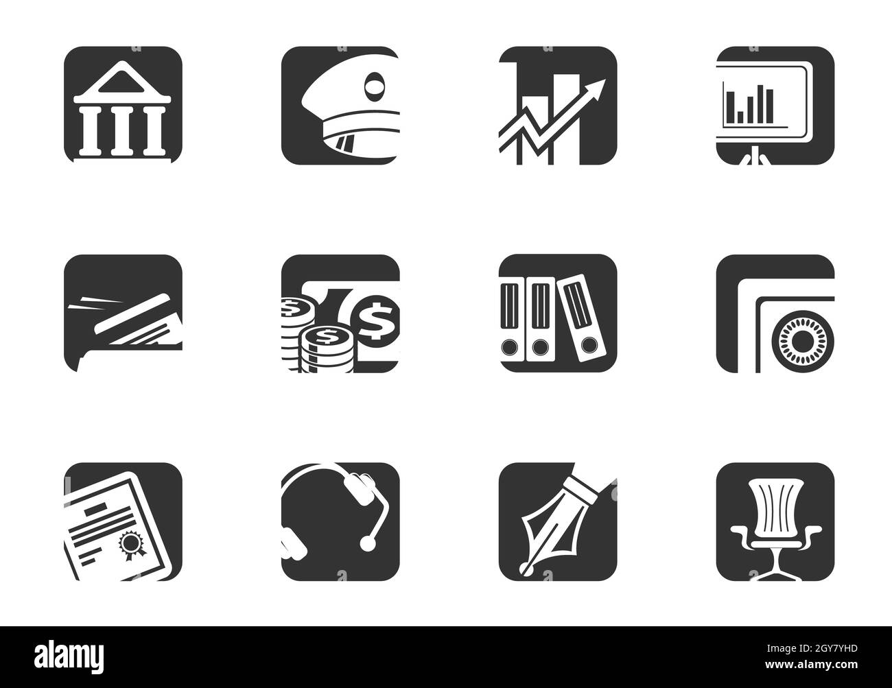 Finance icon set for your design. vector icons Stock Photo - Alamy