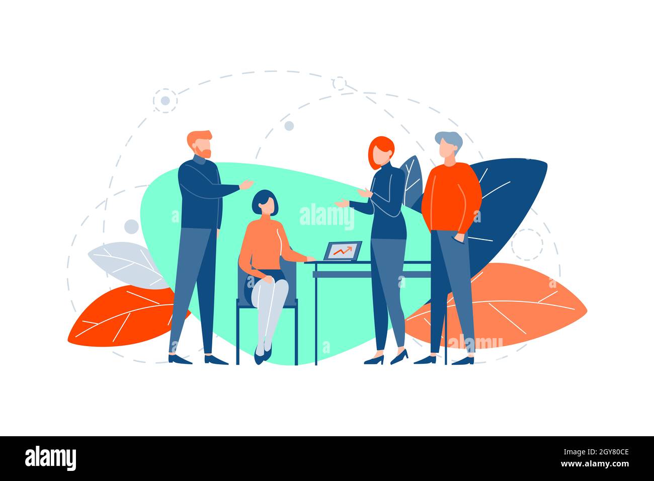 Team brainstorming success managers team Cut Out Stock Images ...