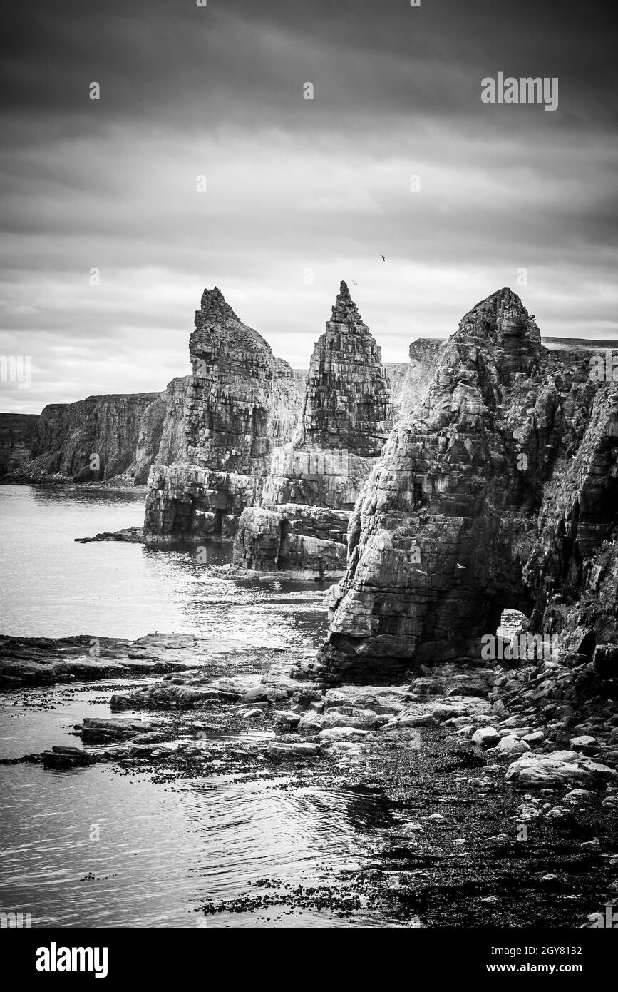The rugged & bleak yet beauty of nature that formed the Stacks out of ...