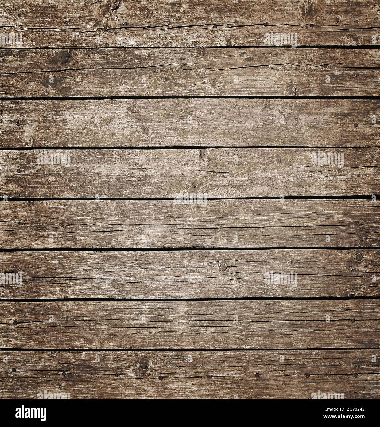 Square old brown vintage rustic aged wooden panel background with ...