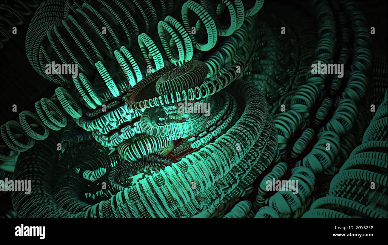 3d illustration - Infinite Zoom Into Abstract Digital cg background ...