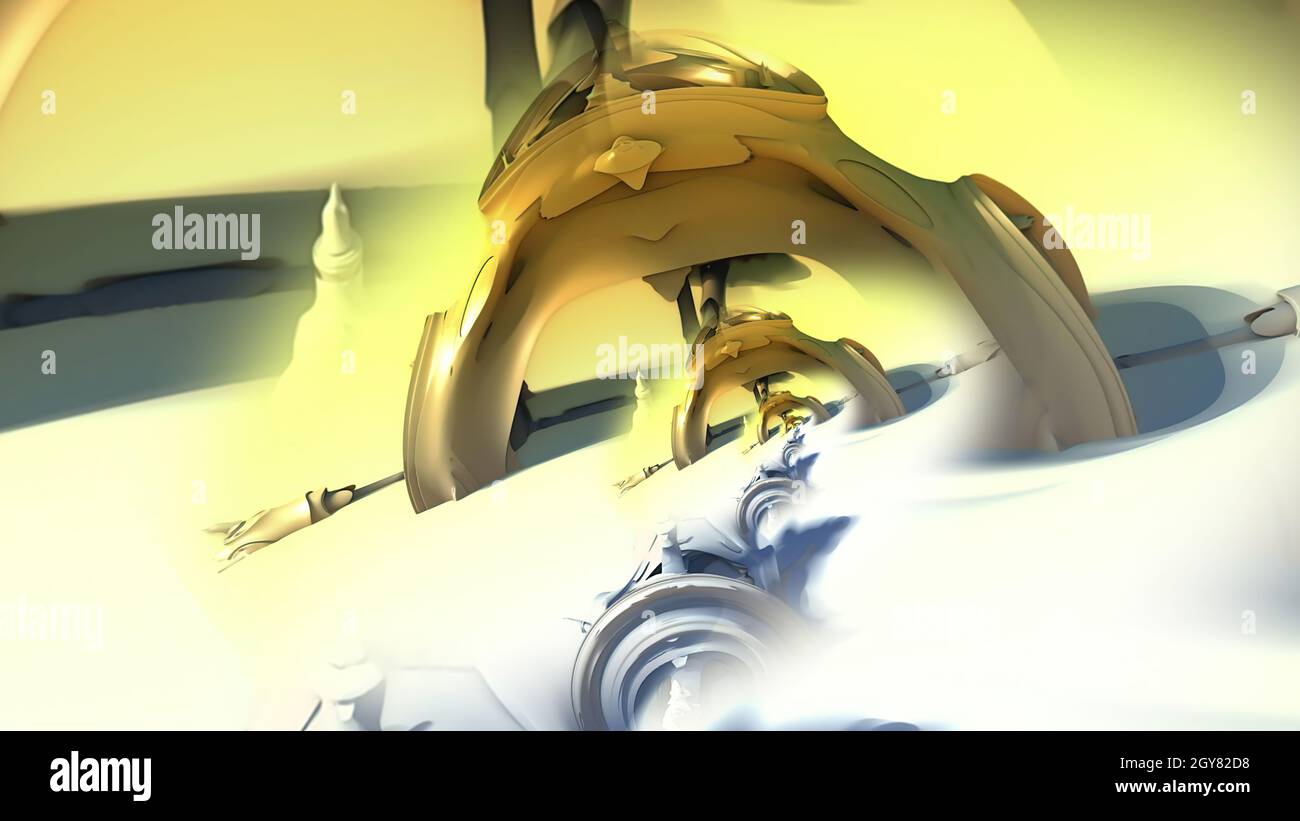 3d illustration - Infinite Zoom Into Abstract Digital cg background ...