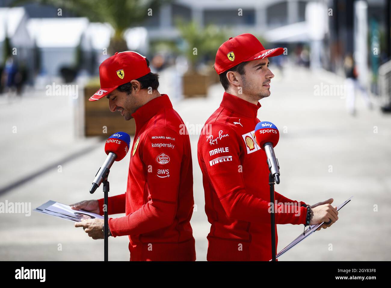 Tuzla, Turkey. Oct 7th 2021: SAINZ Carlos (spa), Scuderia Ferrari SF21 ...