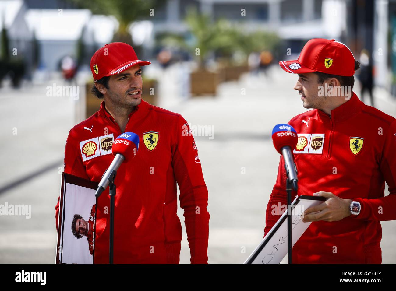 Tuzla, Turkey. Oct 7th 2021: SAINZ Carlos (spa), Scuderia Ferrari SF21 ...