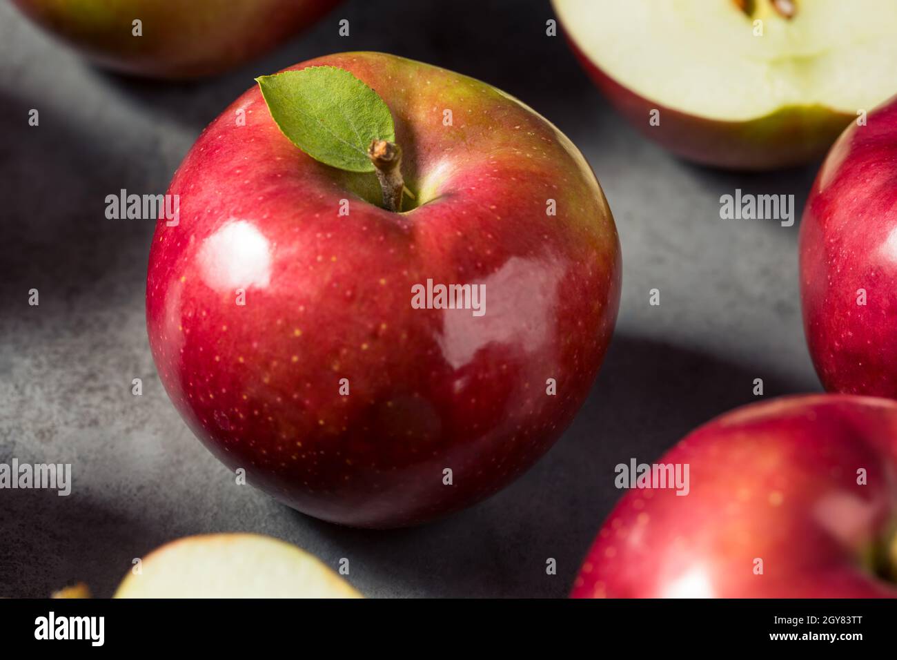 Healthy Organic Mcintosh Apples Ready to Eat Stock Photo - Alamy