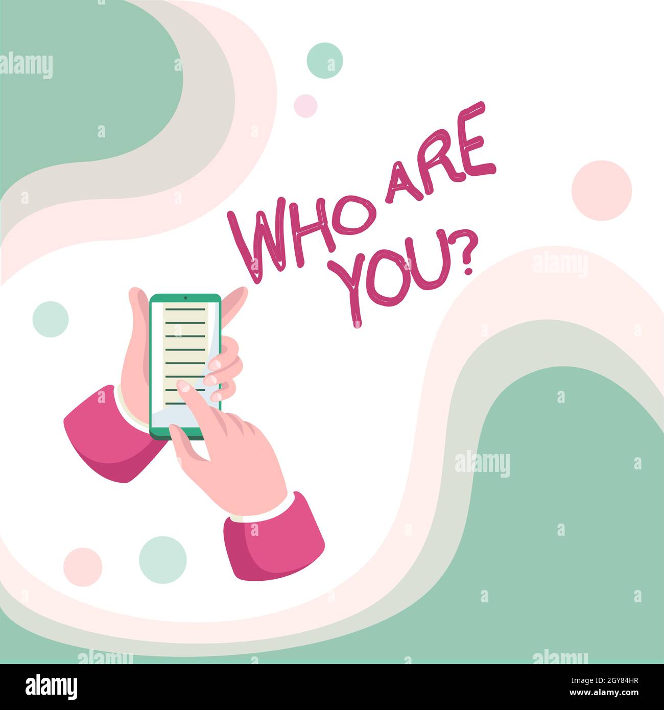 Conceptual display Who Are You Question, Conceptual photo asking an ...