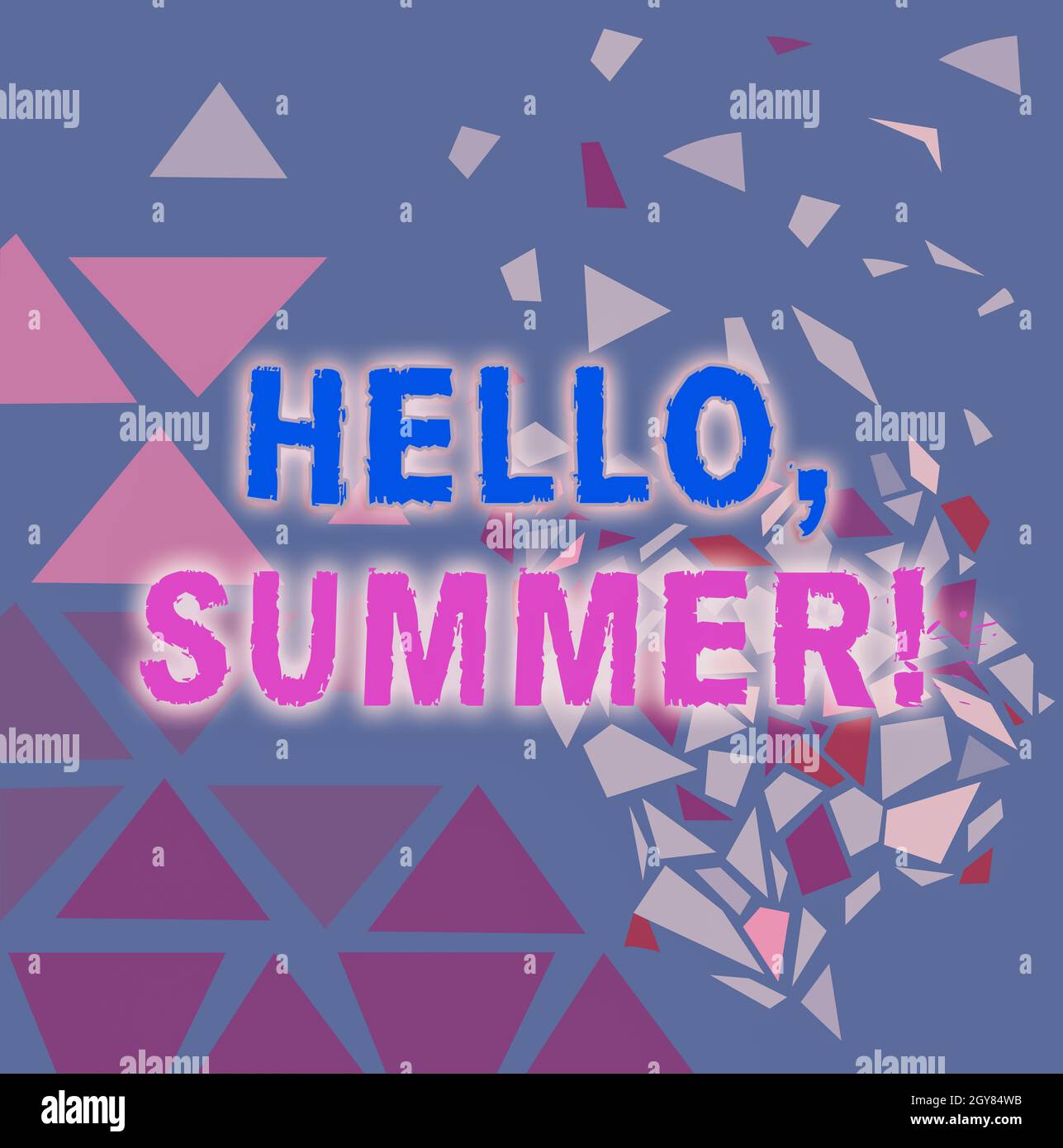 Text sign showing Hello, Summer, Business approach greeting used when ...