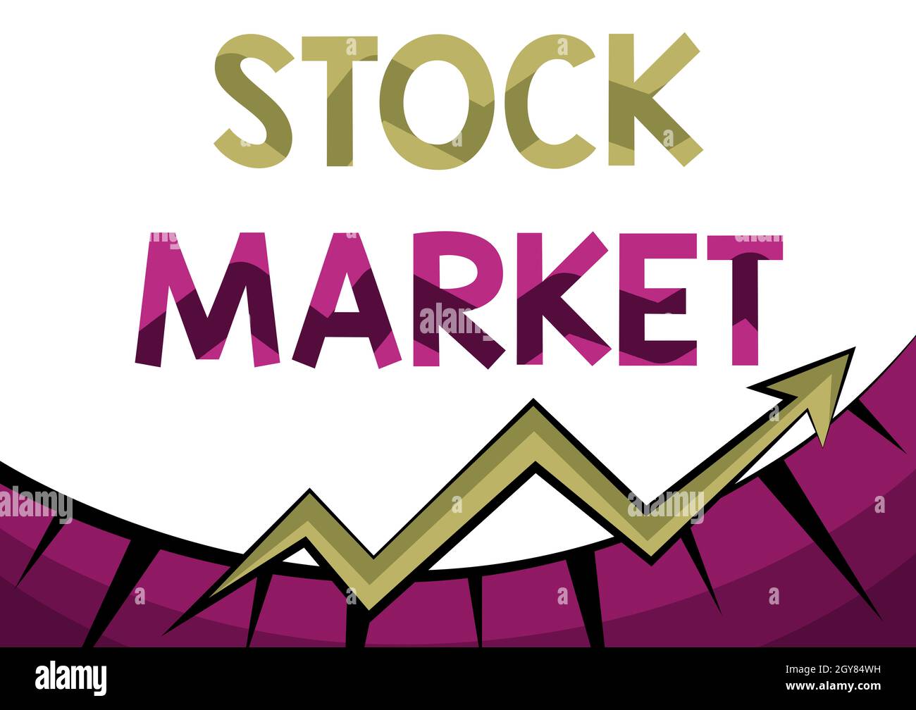 Text sign showing Stock Market, Word for Particular market where stocks ...