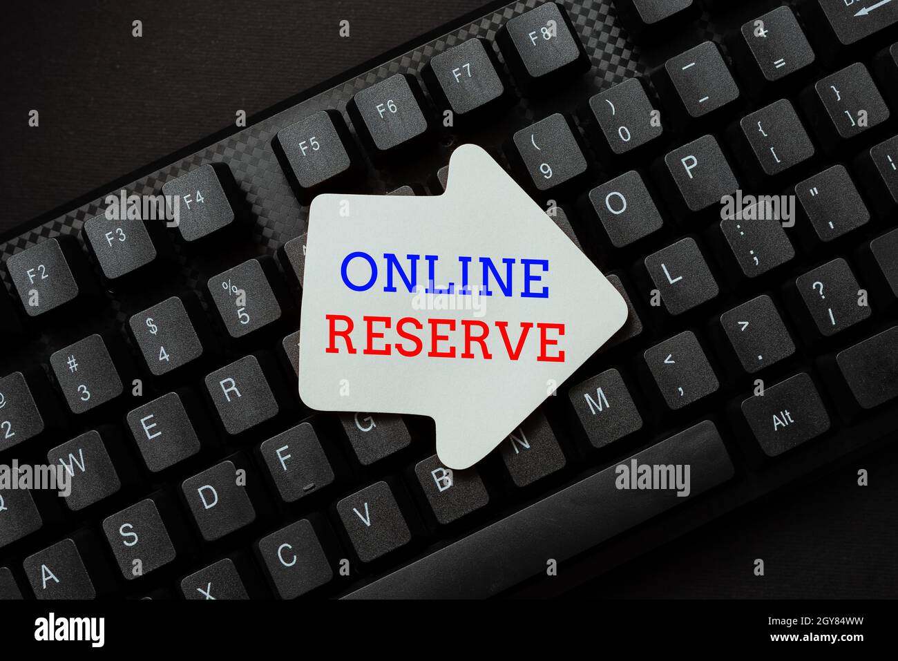 Writing displaying text Online Reserve, Business idea enables the ...