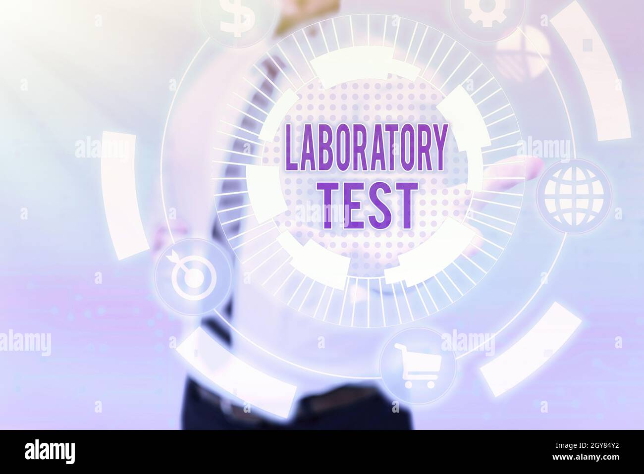 Text showing inspiration Laboratory Test, Word Written on Determination ...