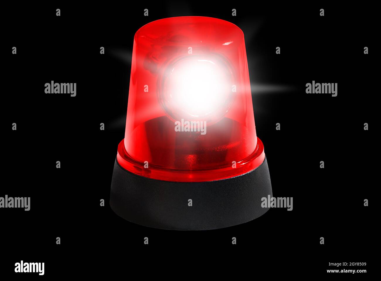 fire department, red light isolated Stock Photo - Alamy
