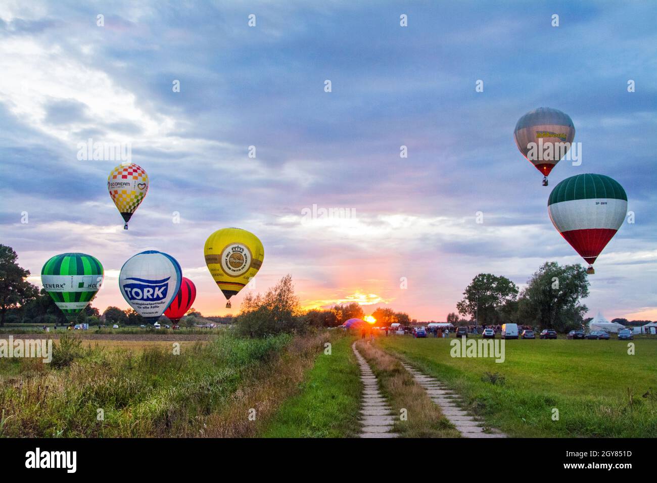 Balloons in the sky hi-res stock photography and images - Alamy