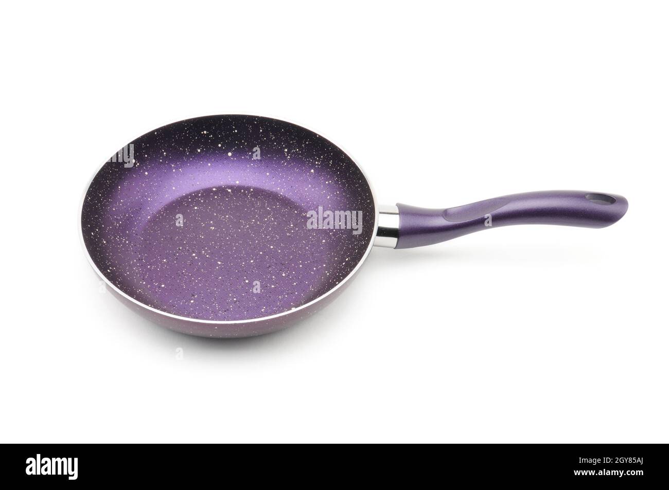 Frying pan on an isolated white background Stock Photo - Alamy