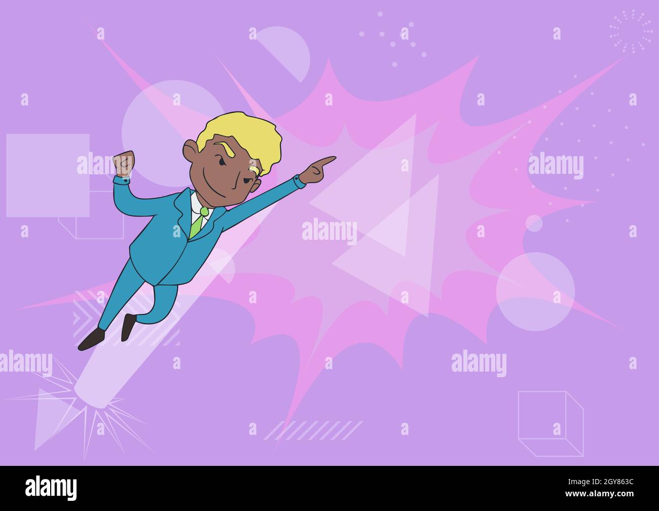 Man Drawing In Uniform Standing Pointing Upward Displaying Leadership ...