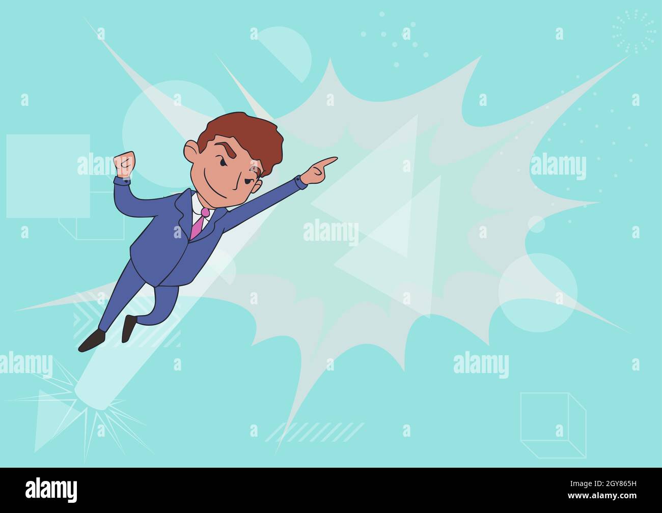 Man Drawing In Uniform Standing Pointing Upward Displaying Leadership ...