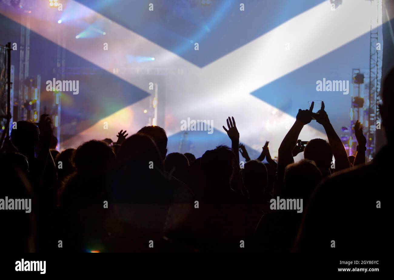 Scotland fans support their team hi-res stock photography and images ...