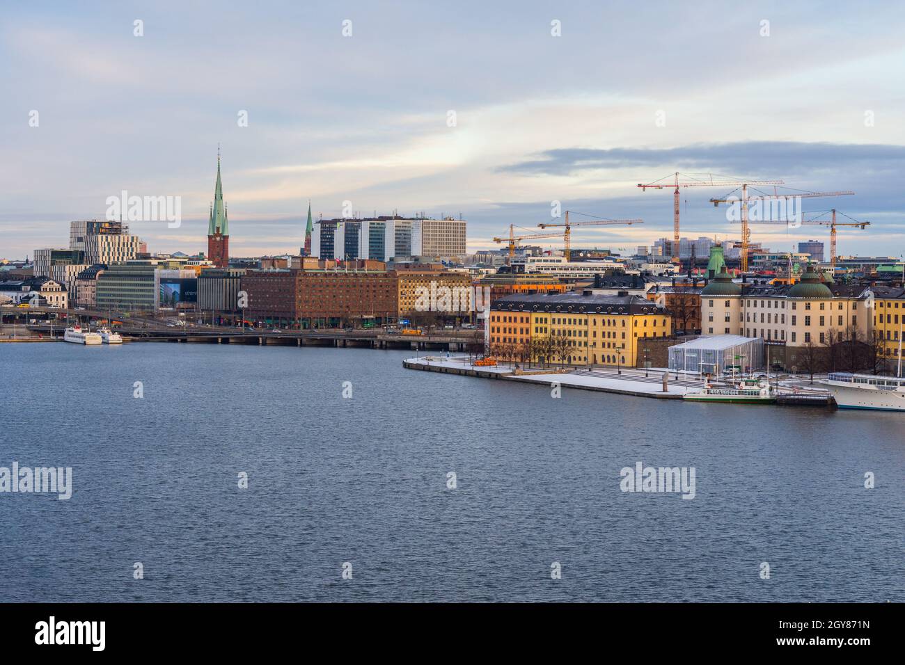 Stockholm Skyline (January Stock Photo - Alamy
