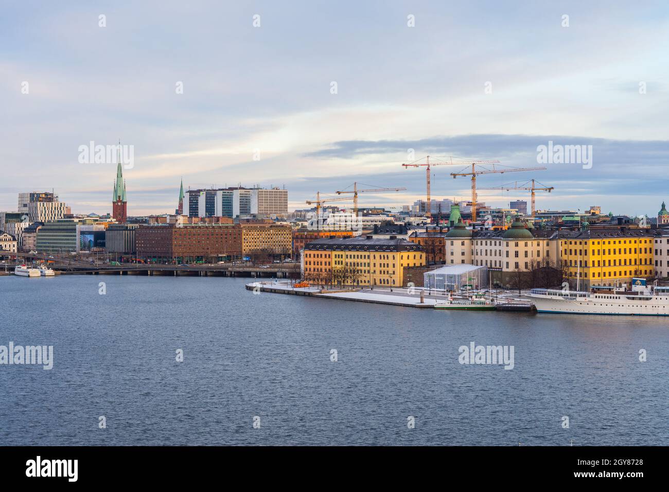 Stockholm Skyline (January Stock Photo - Alamy