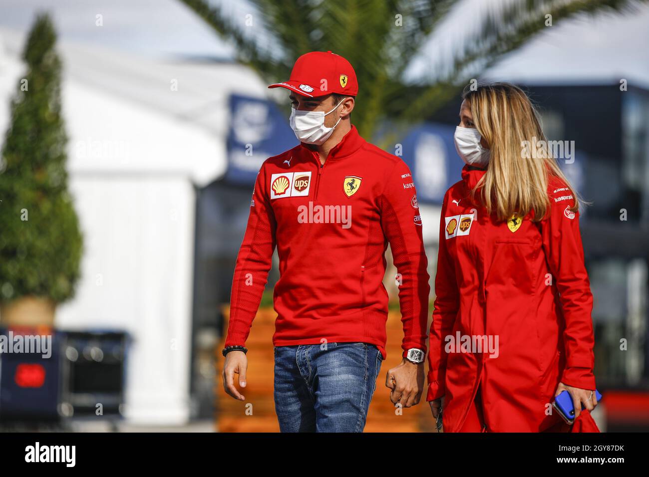 Tuzla, Turkey. Oct 7th 2021: LECLERC Charles (mco), Scuderia Ferrari ...