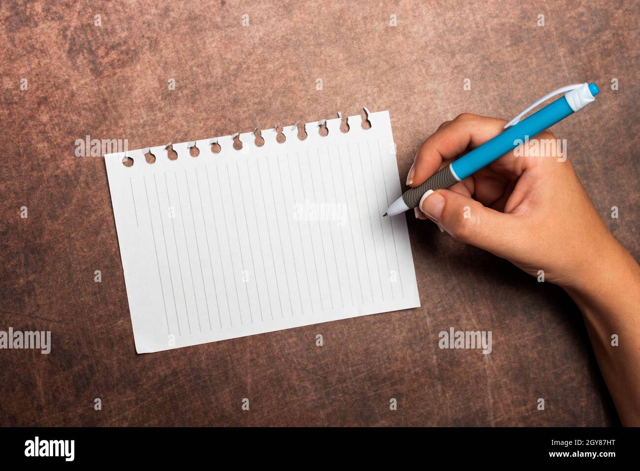 Writing Notes And Important Ideas Brainstorming New Designs Stock Photo ...