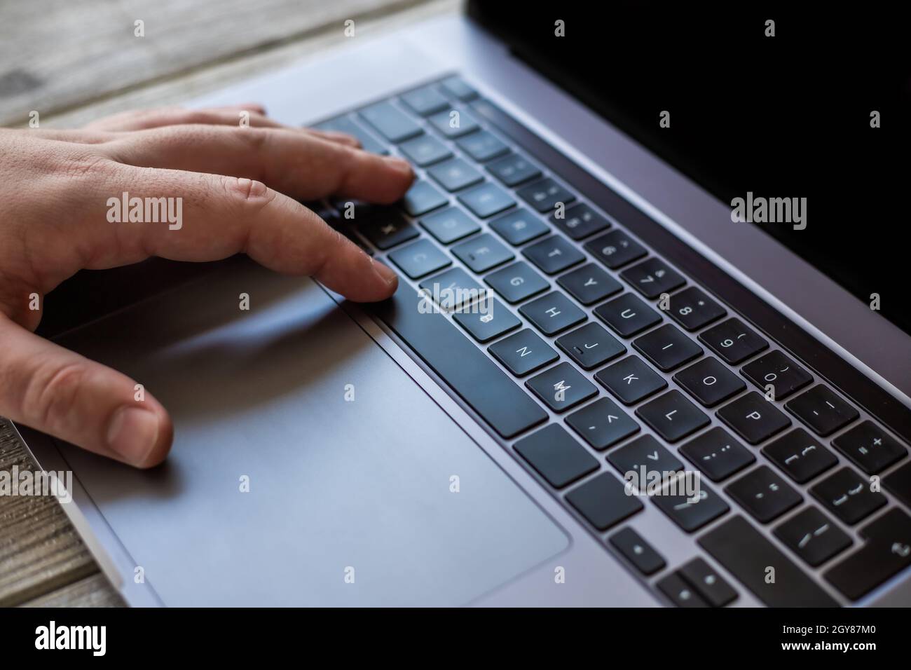 Lady Hands Pointing Pressing Computer Keyboard Keys Typewriting New ...